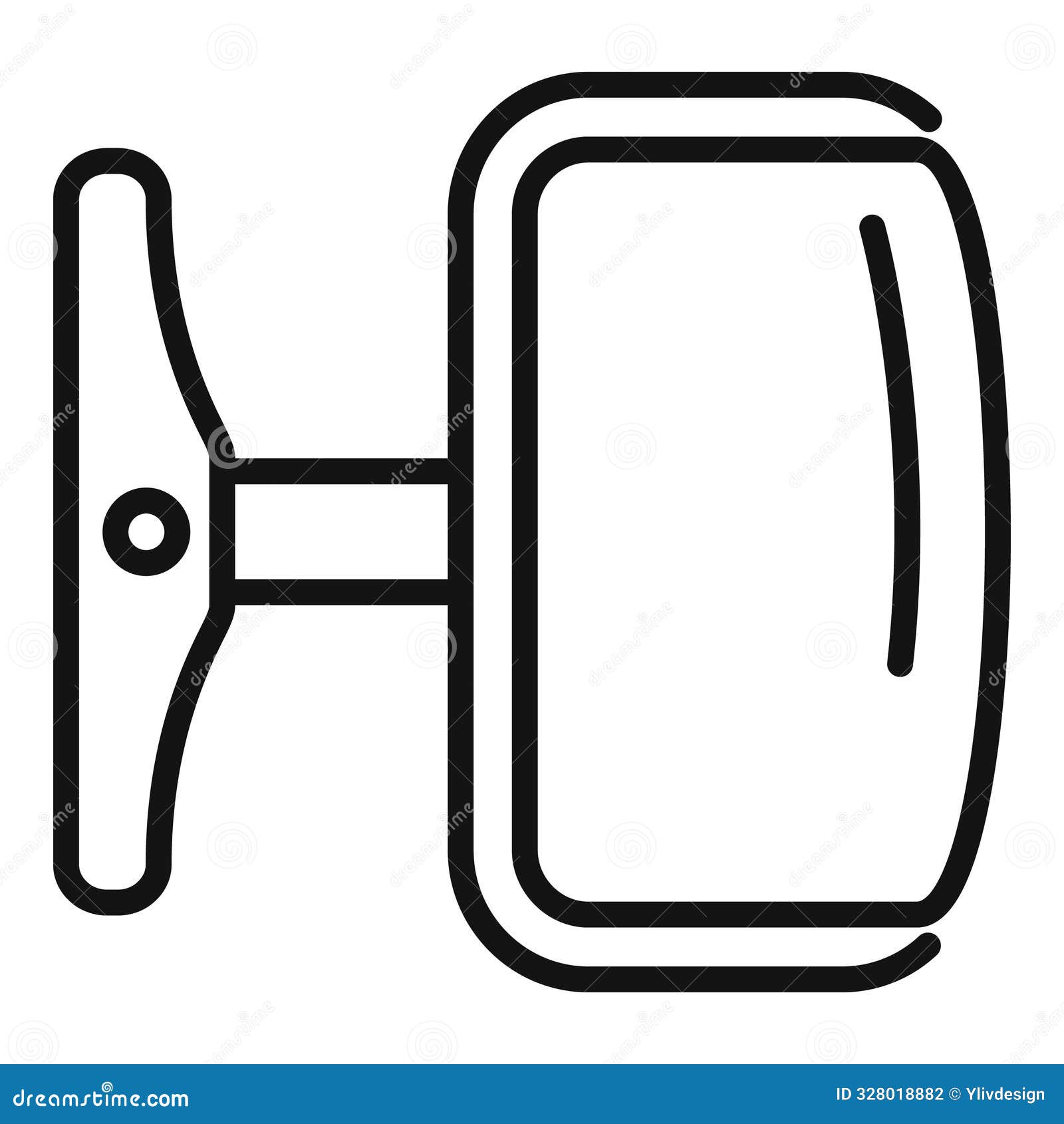 Wall Mirror Icon Representing Reflection Concept Stock Vector ...