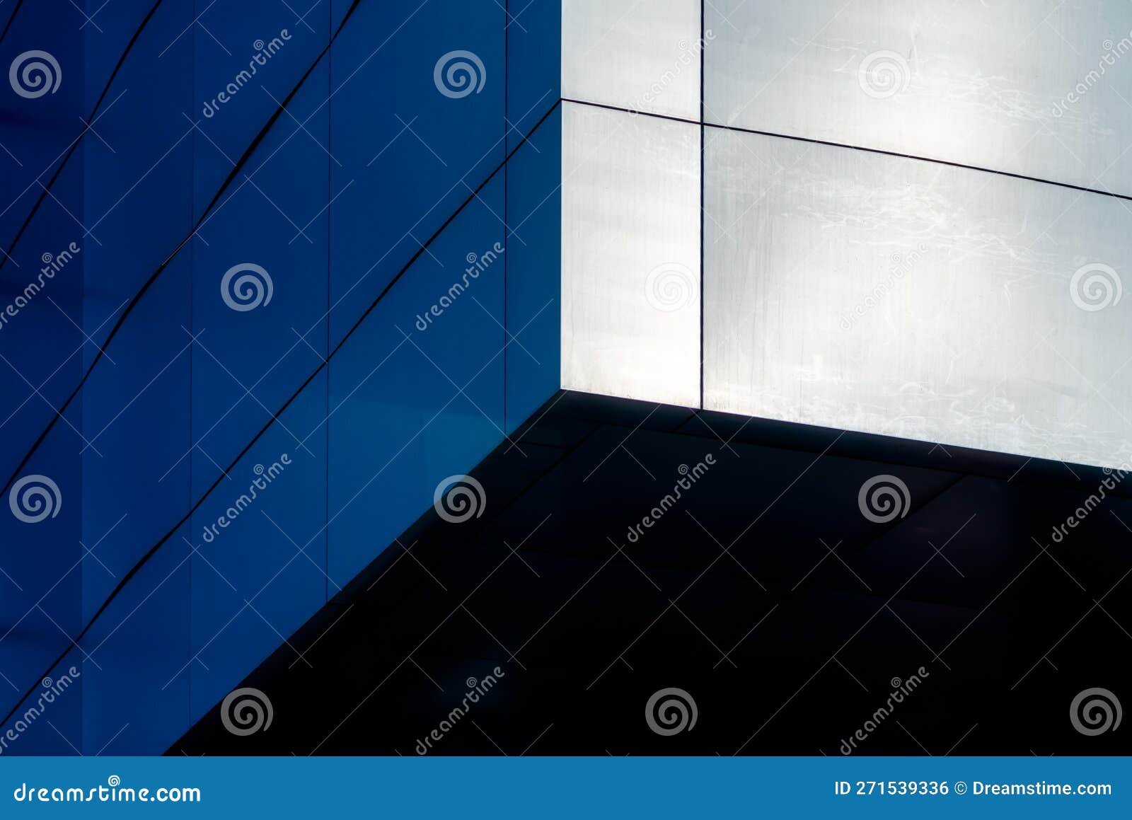 Wall of a modern building stock photo. Image of empty - 271539336