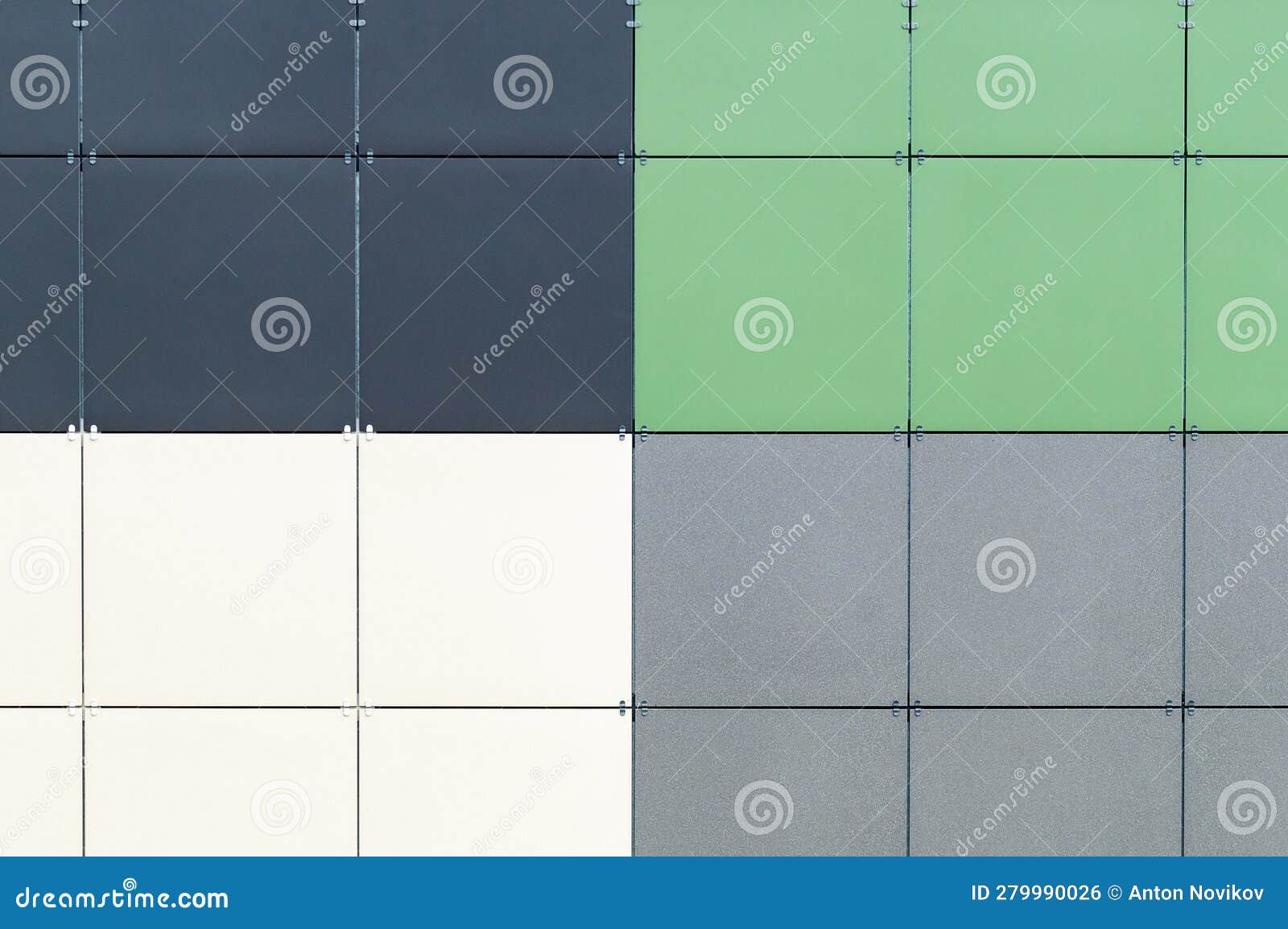 Wall of a Modern Building with a Ventilated Facade. Composite Facade ...