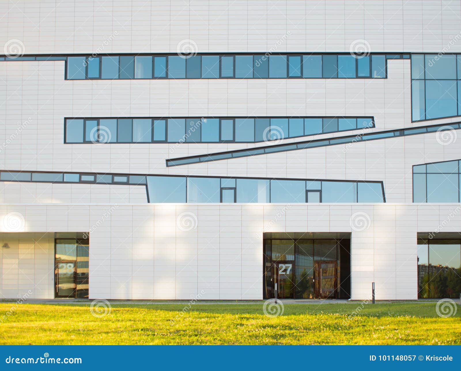 Wall of a Modern Building. Modern Architecture Stock Image - Image of ...