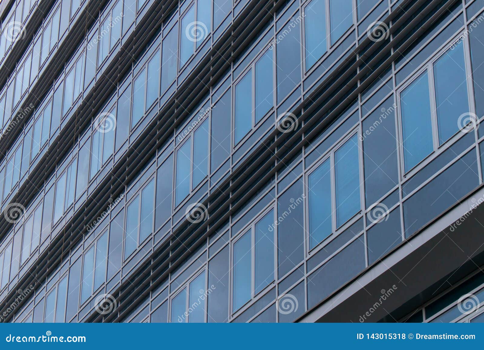 Exterior of a Modern Building with Windows Stock Photo - Image of city ...