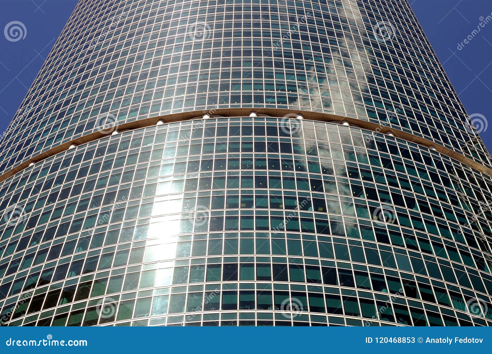 Wall of a Modern Skyscraper with Windows on a Facade Stock Image ...