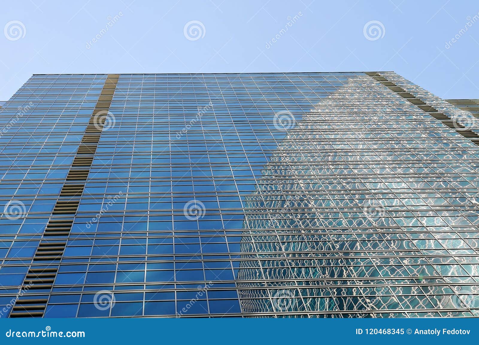 Wall of a Modern Skyscraper with Windows on a Facade Stock Image ...