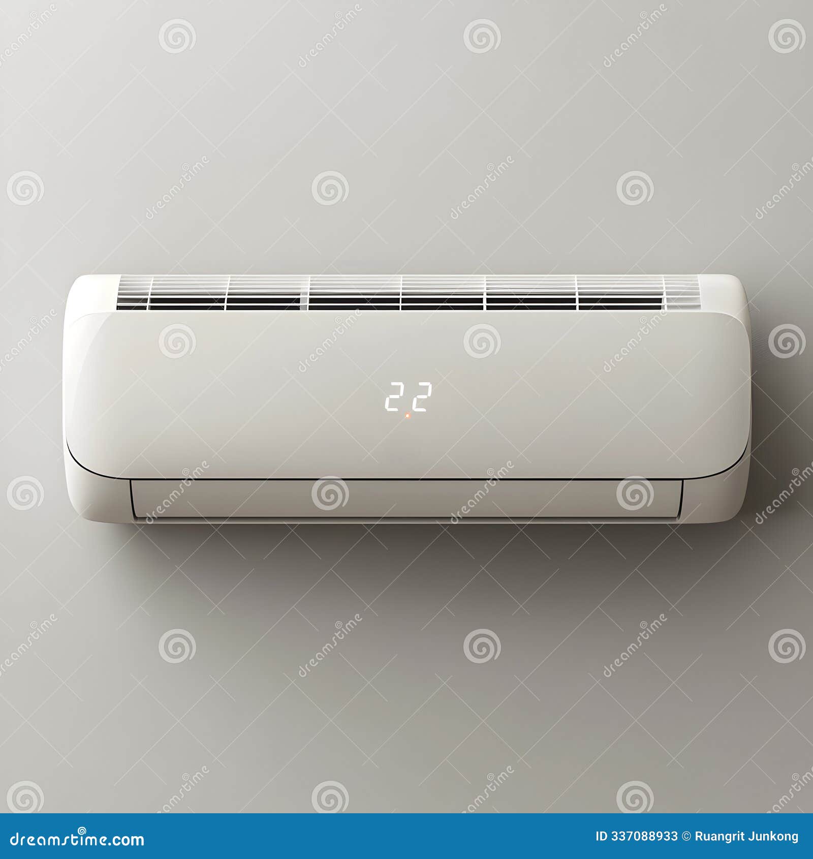 Wall Mounted Air Conditioner with Minimalist Digital Display and ...