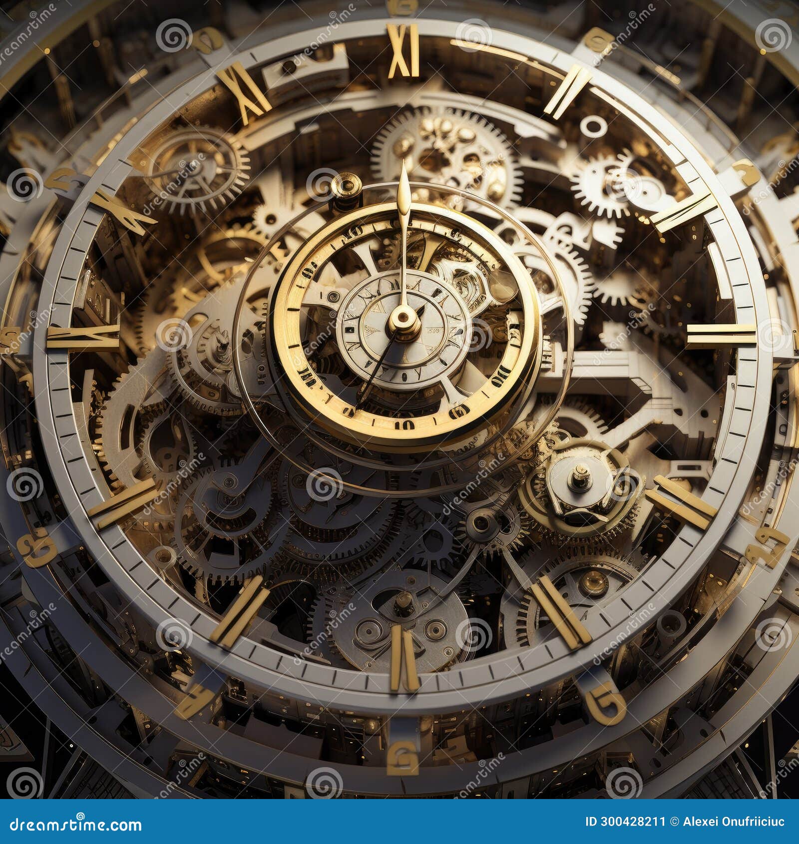 Wall-mounted Analog Clock. Clock with Hands. Round Clock with Hands ...