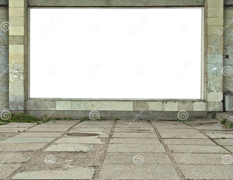 Wall-mounted billboard stock photo. Image of outdoor - 11580070