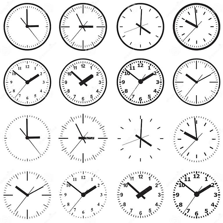 Wall mounted digital clock stock vector. Illustration of number - 59037070