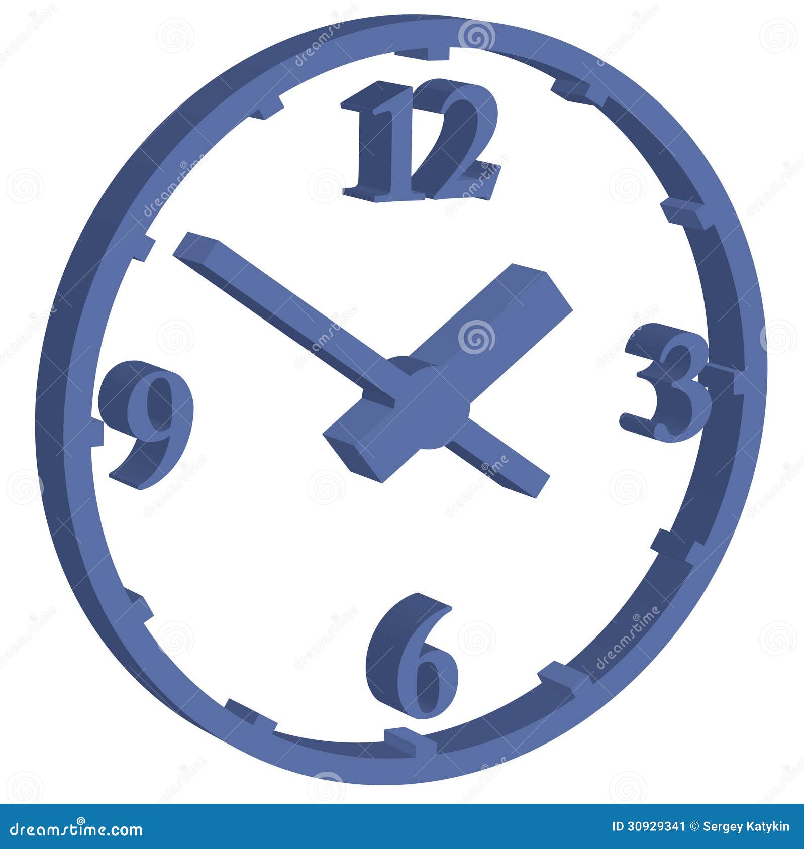 Wall Mounted Digital Clock. Cartoon Vector | CartoonDealer.com #30929341