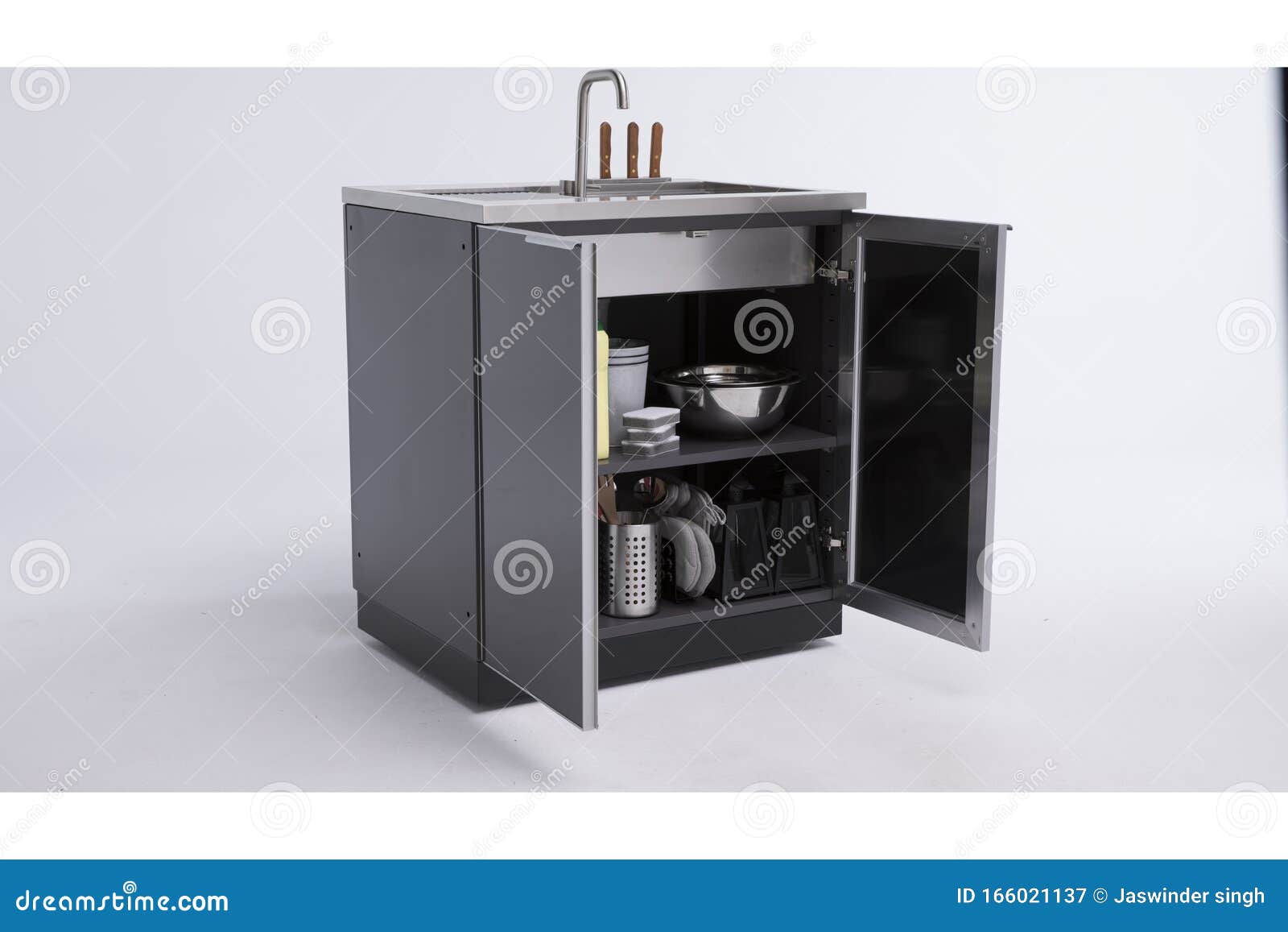 Wall Mounted Drawer Cabinet Hanging Drawers Stock Image - Image of ...