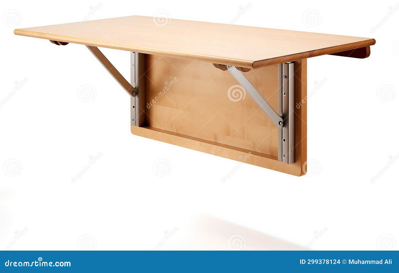 Wall Mounted Drop Leaf Table on White Background Stock Illustration - Illustration of quality ...