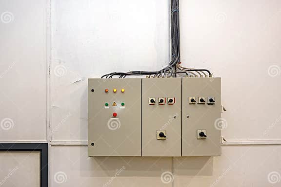 Wall Electric Power Box stock photo. Image of switch - 273439816