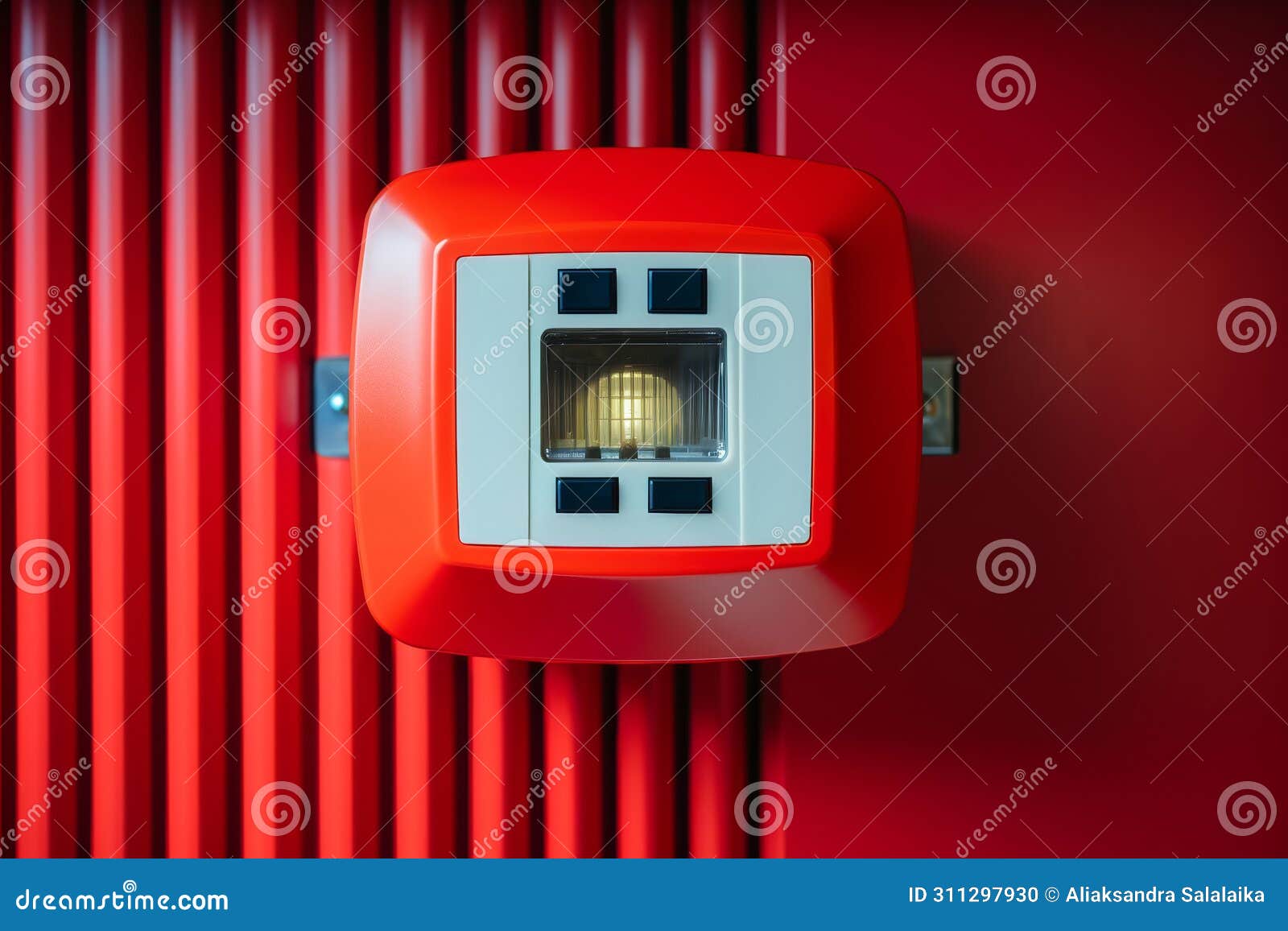 Wall Mounted Fire Alarm Detector with Strobe Light for Visual Alert ...