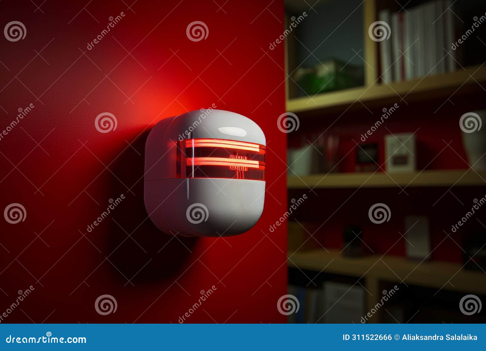 Wall Mounted Fire Alarm Detector with Strobe Light for Visual Alert ...