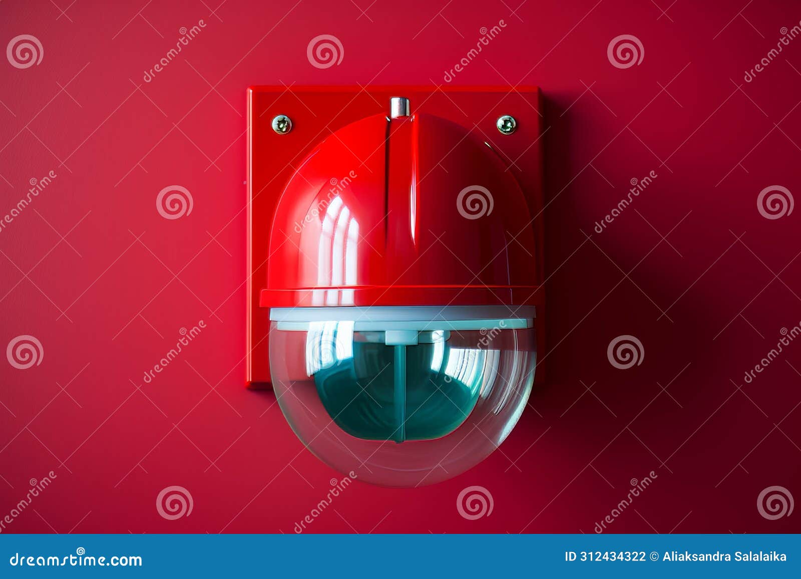 Wall Mounted Fire Alarm Detector with Strobe Light for Visual Alert ...