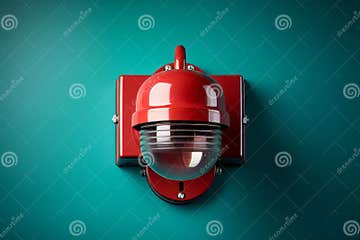 Wall Mounted Fire Alarm Detector with Visual Alert Strobe Light and ...