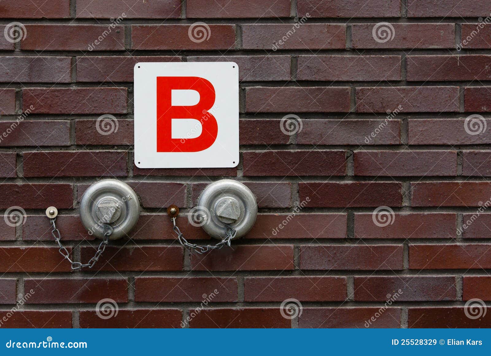 Wall Mounted Fire Hydrant for Emergency Use Stock Image - Image of ...