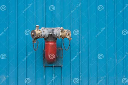 Wall mounted Fire Hydrant stock image. Image of prevention - 48899151