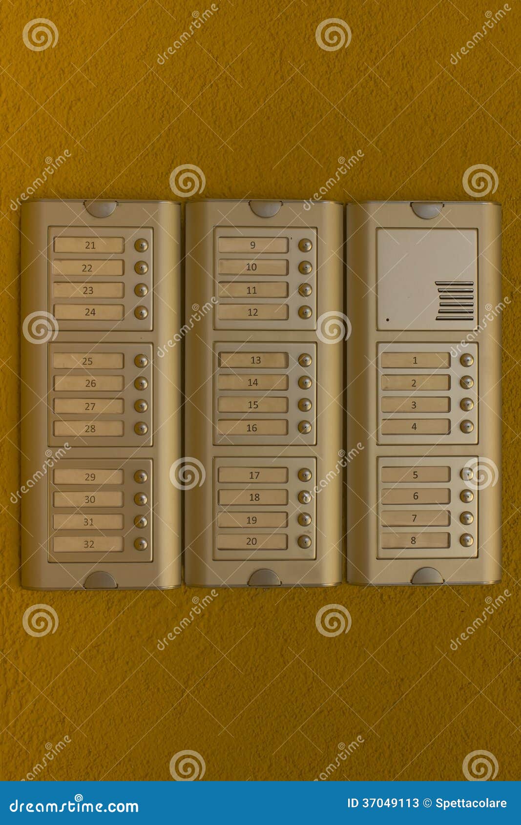 Wall Mounted Intercom System Stock Image - Image of intercom, elevator ...