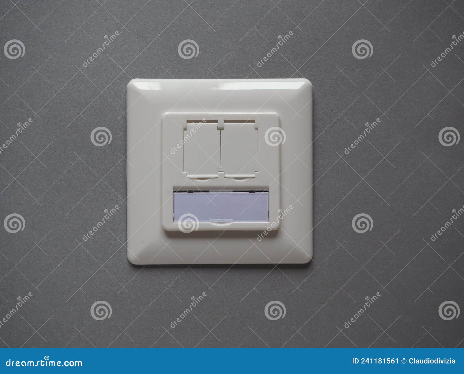 Wall Mounted Network Socket Stock Image - Image of computer, rj45 ...