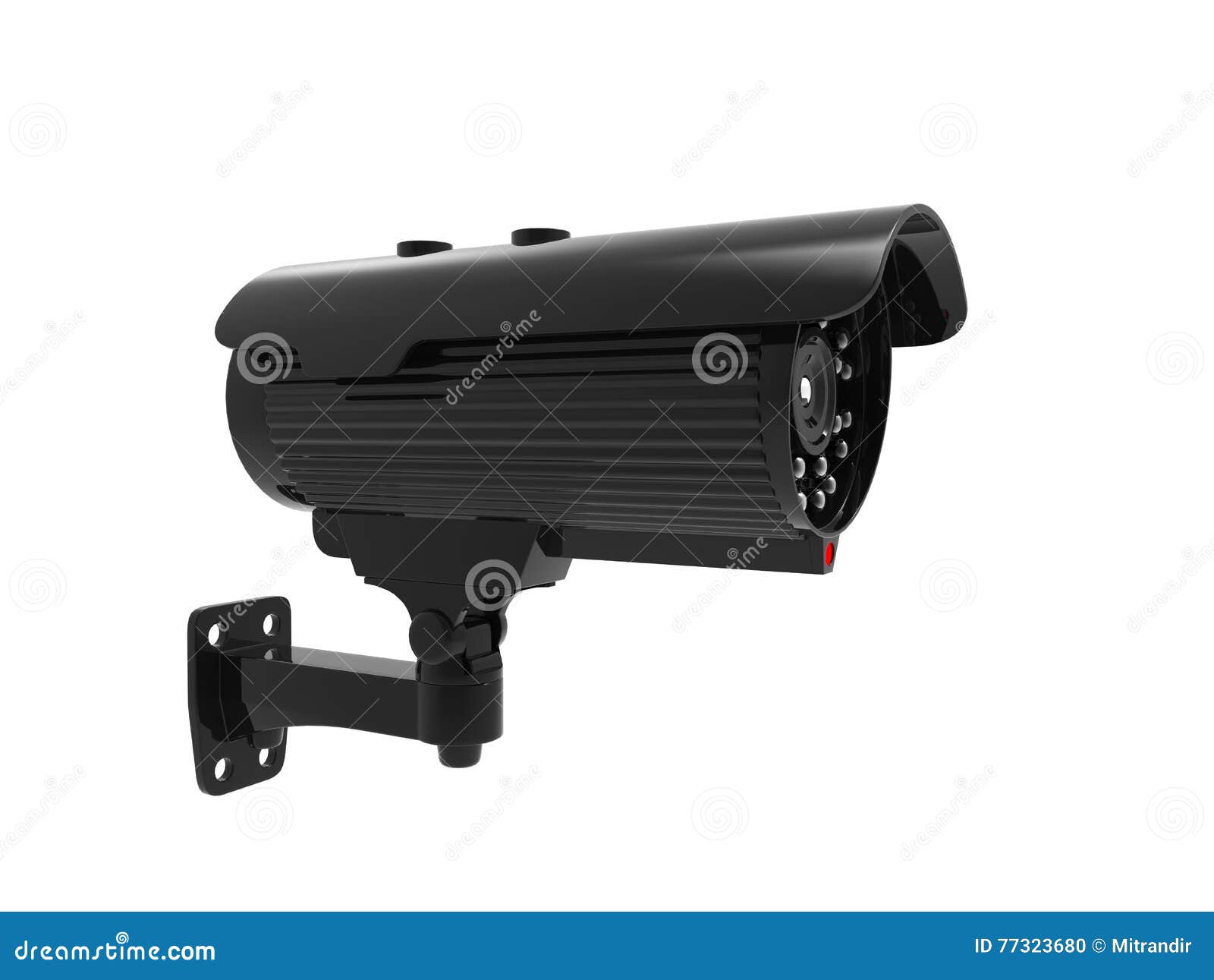 Wall Mounted Security Surveillance Camera Stock Photo - Image of safe ...