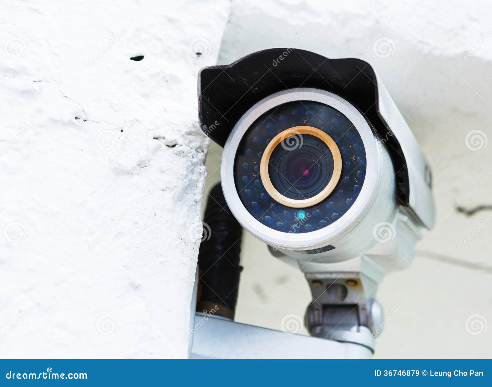 Wall Mounted Surveillance Camera Stock Image - Image of camera, circuit ...