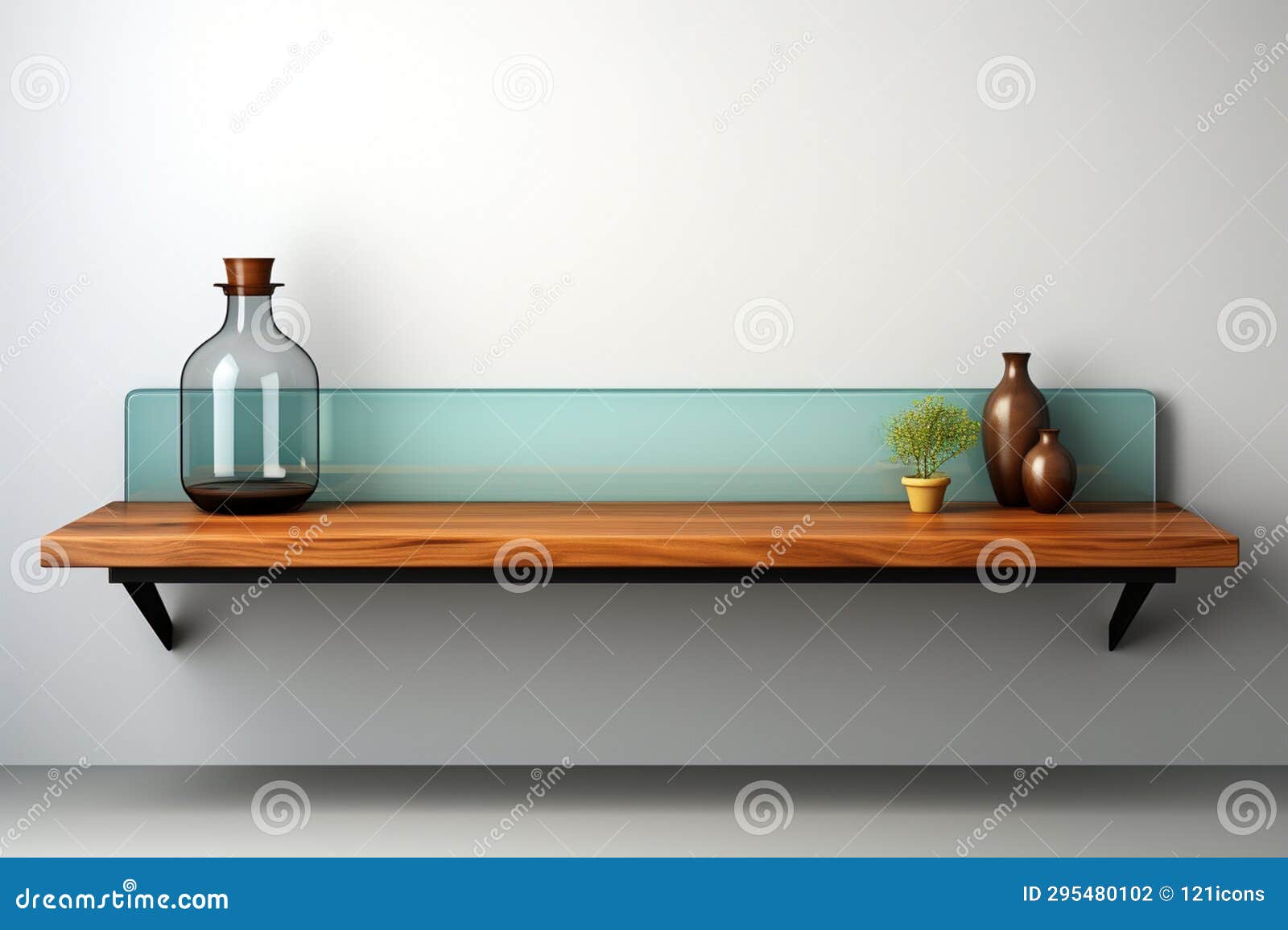 Wall Mounting Table on White Background Stock Illustration ...