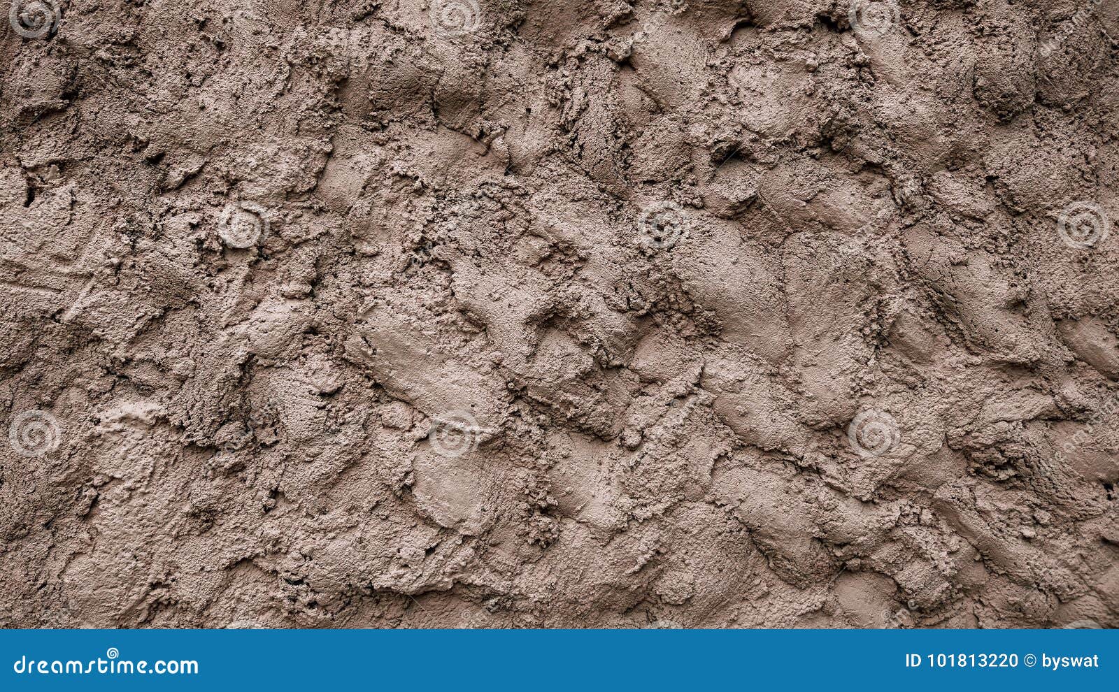 A Wall Of Mud, Cement Putty Decorative Background, A Mixture Of Earth ...