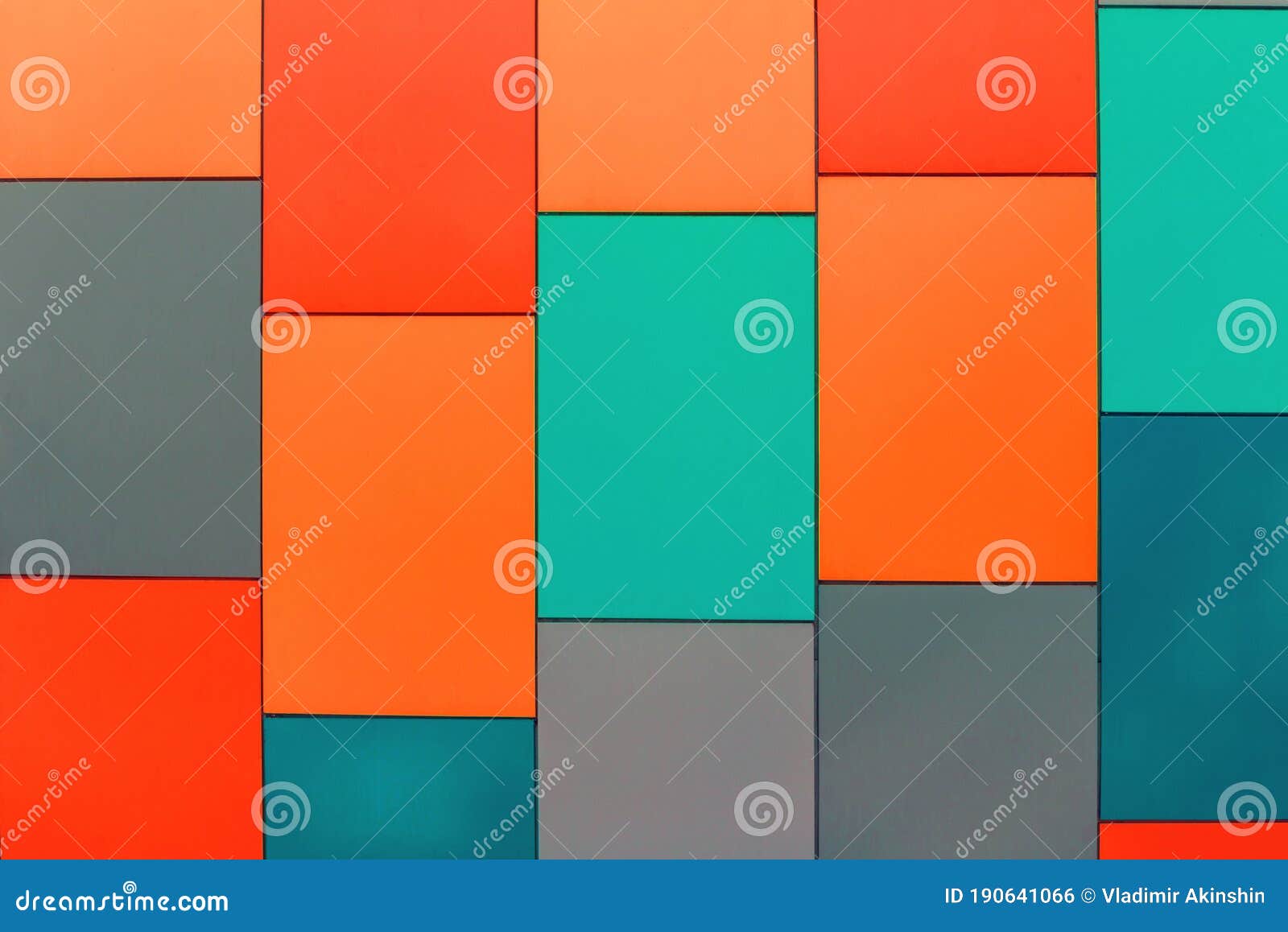 Wall from Multi-colored Panels Stock Photo - Image of defective ...