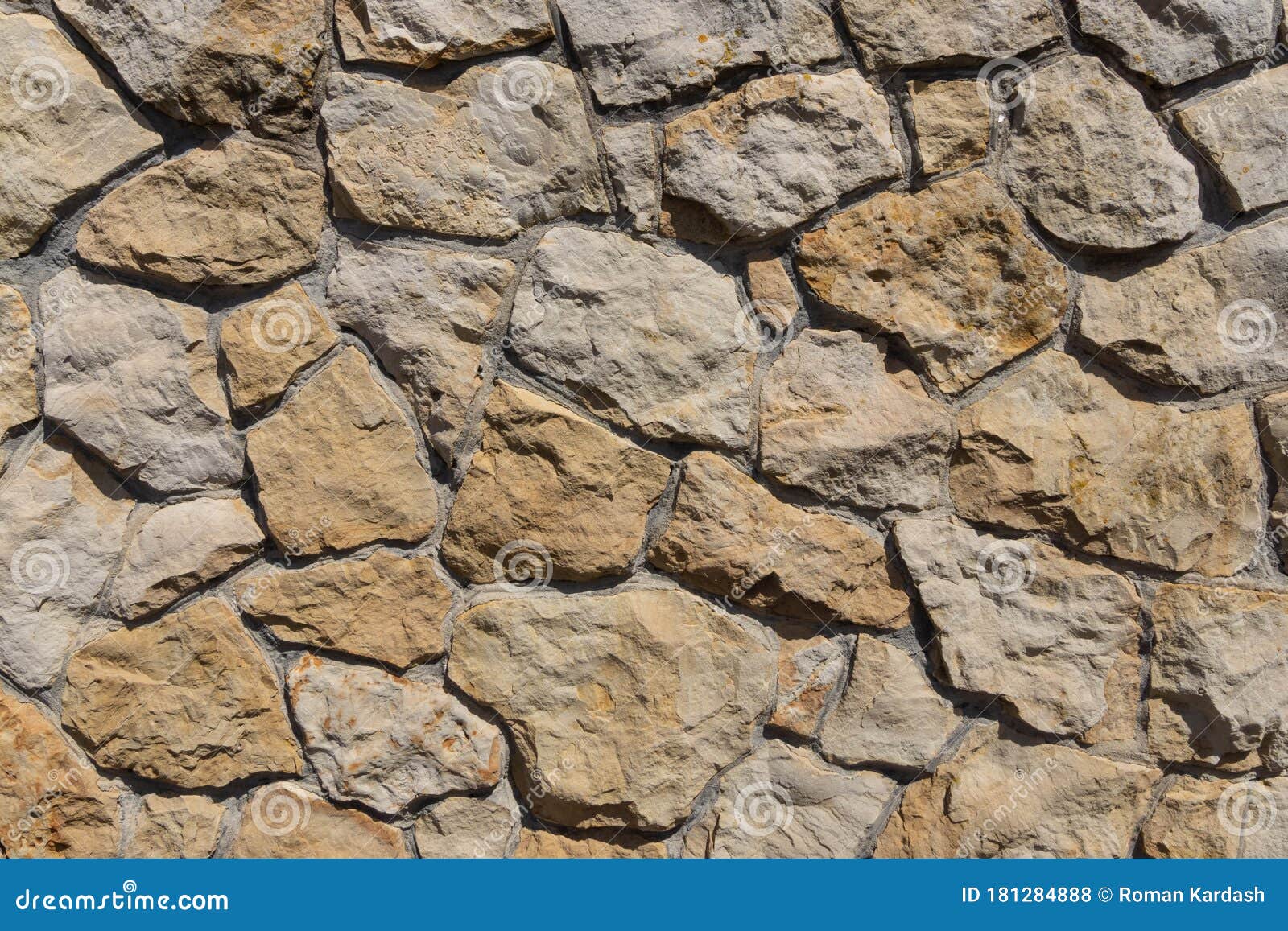 Wall of Natural Stone Wild Stone Stock Photo - Image of vintage ...