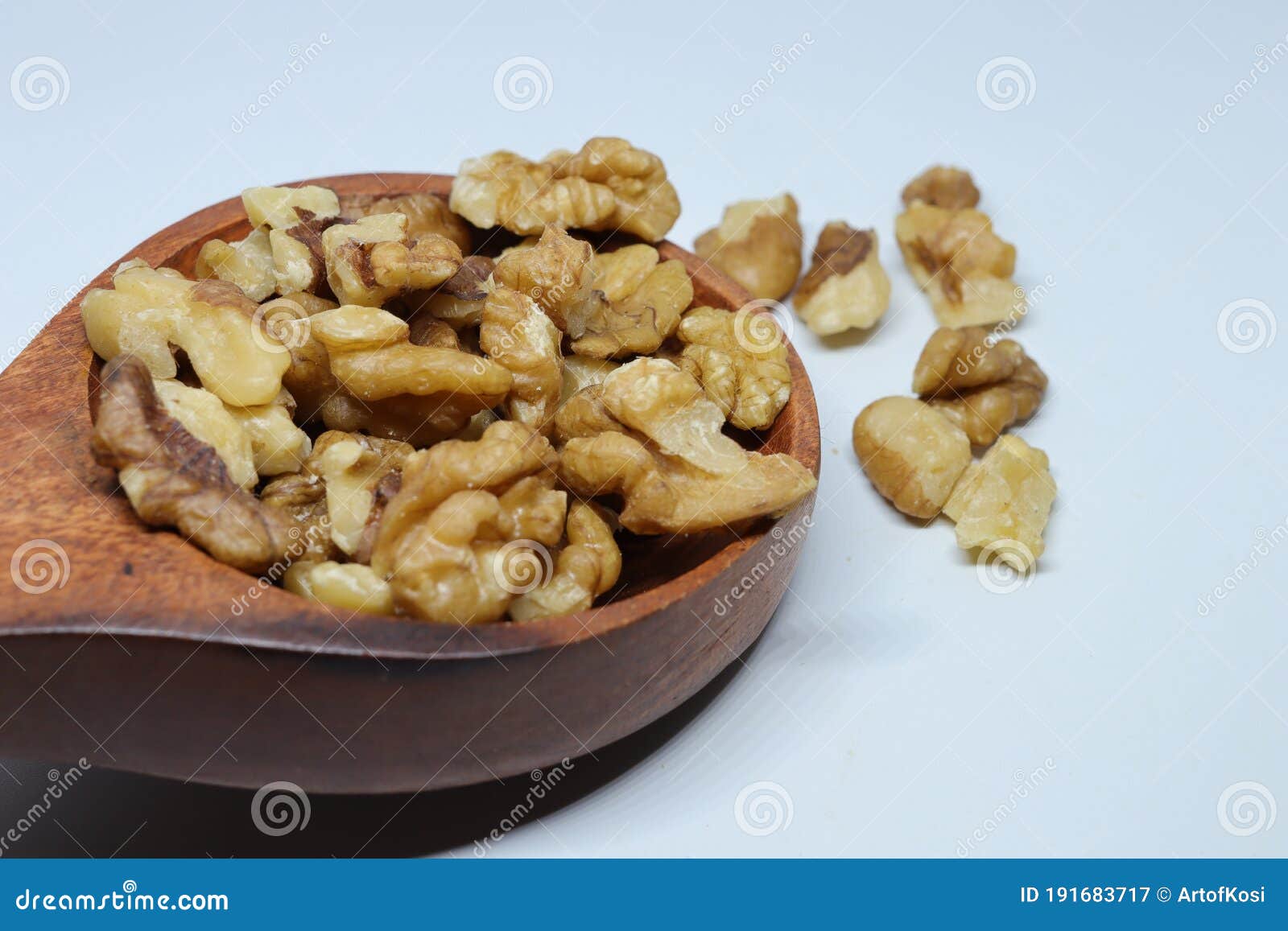Wall Nuts Isolated on White Background Stock Image - Image of crust ...