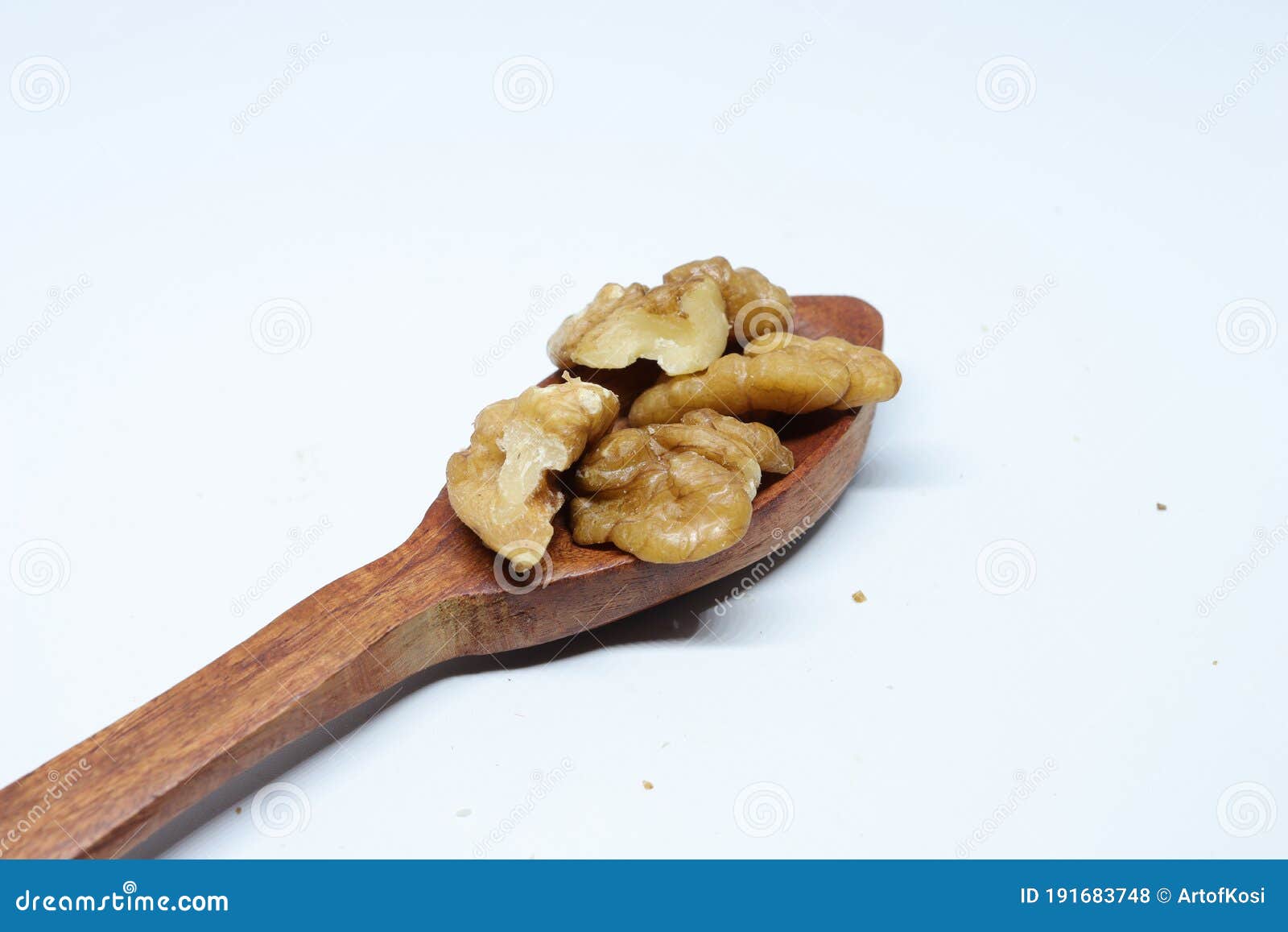 Wall Nuts Isolated on White Background Stock Photo - Image of nutshell ...