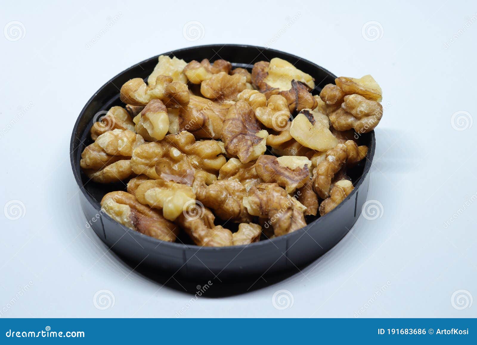 Wall Nuts Isolated on White Background Stock Photo - Image of diet ...