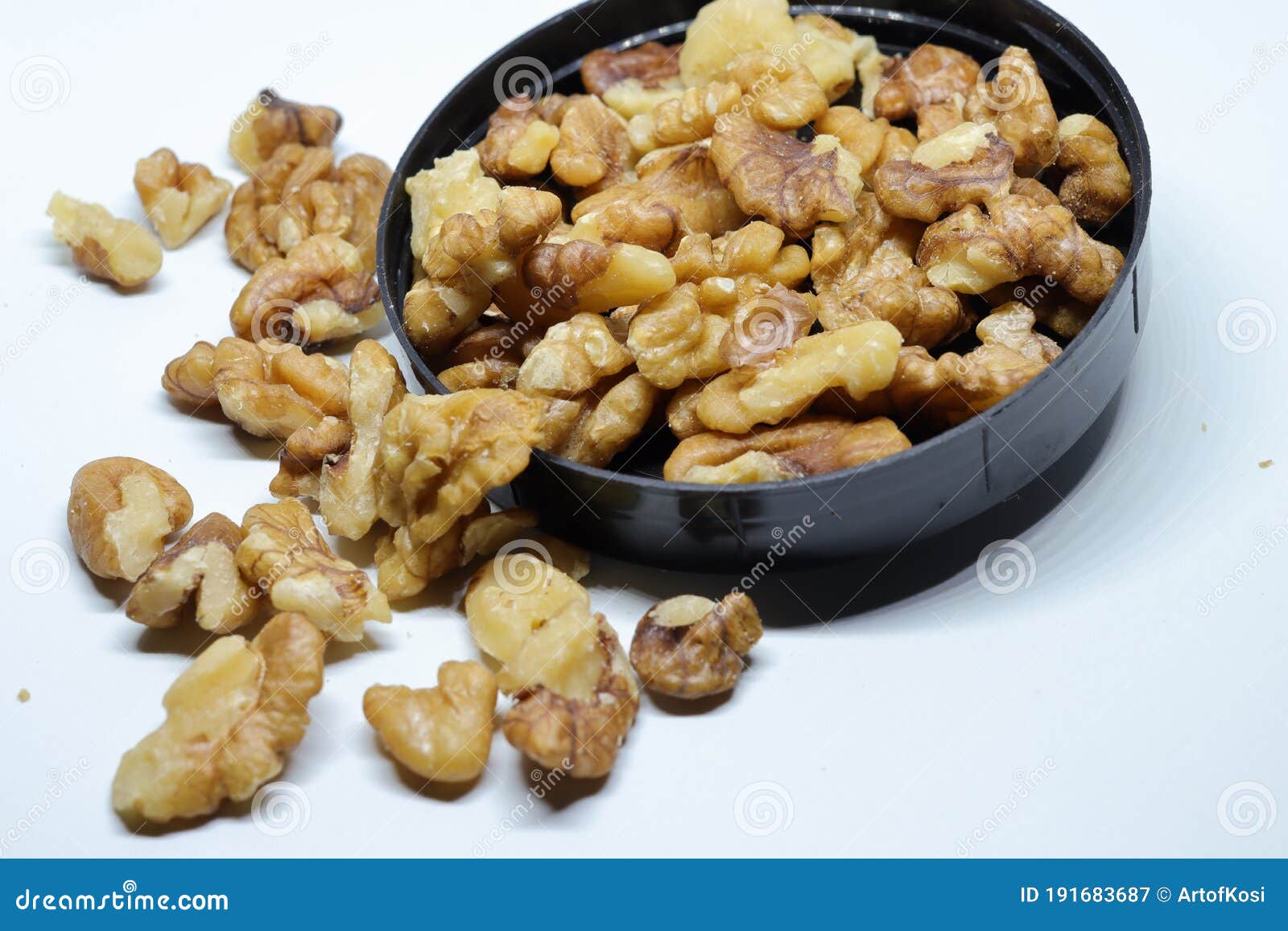 Wall Nuts Isolated on White Background Stock Image - Image of healthy ...