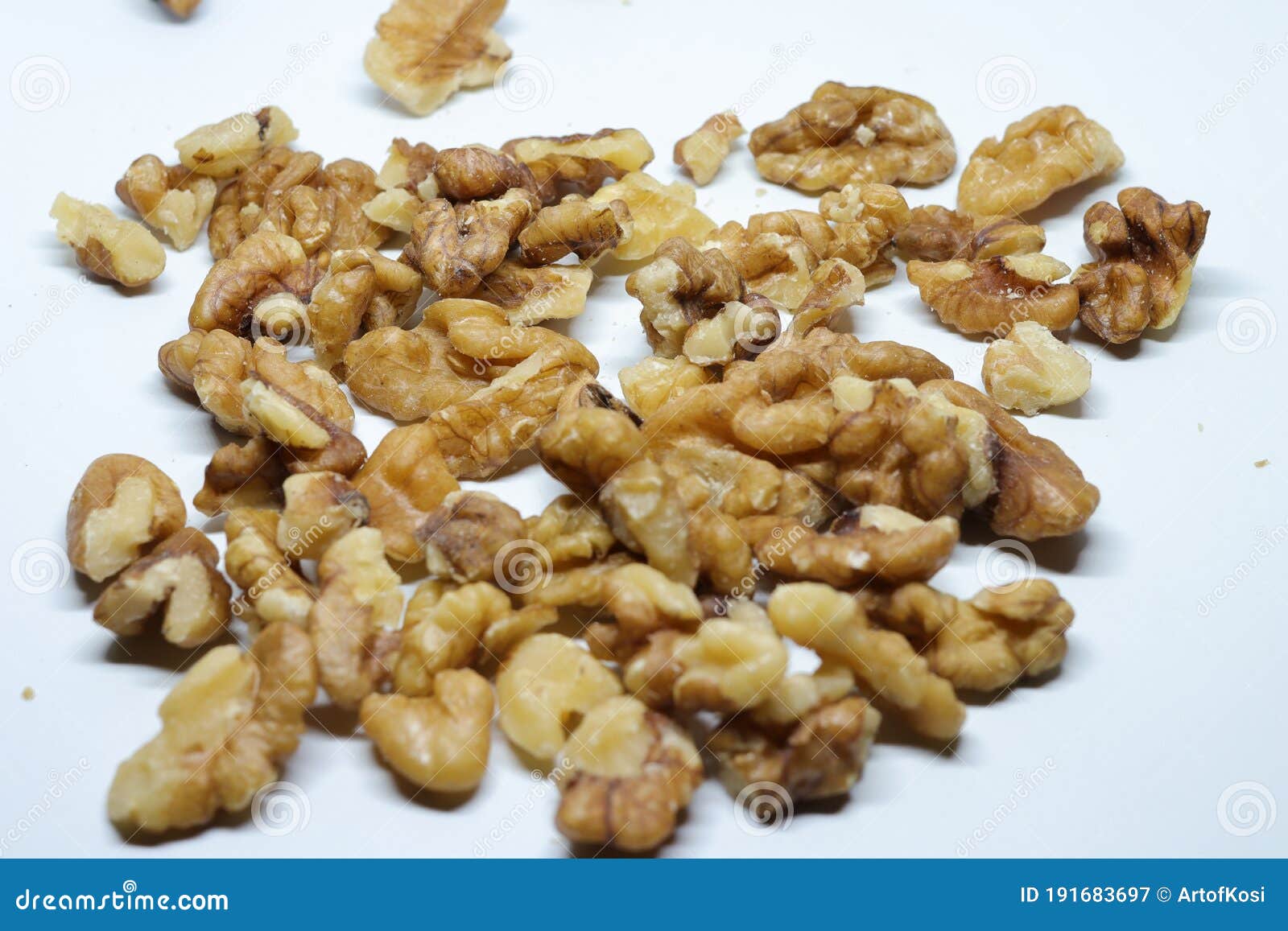 Wall Nuts Isolated on White Background Stock Image - Image of curve ...