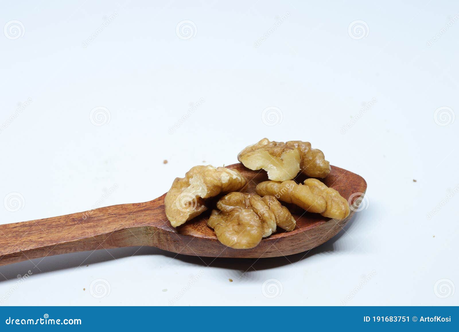 Wall Nuts Isolated on White Background Stock Image - Image of nutshell ...