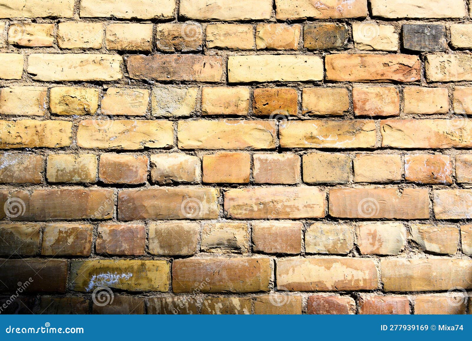 A Wall of Old Bricks As a Background in the Rays of Sunlight 5 Stock ...