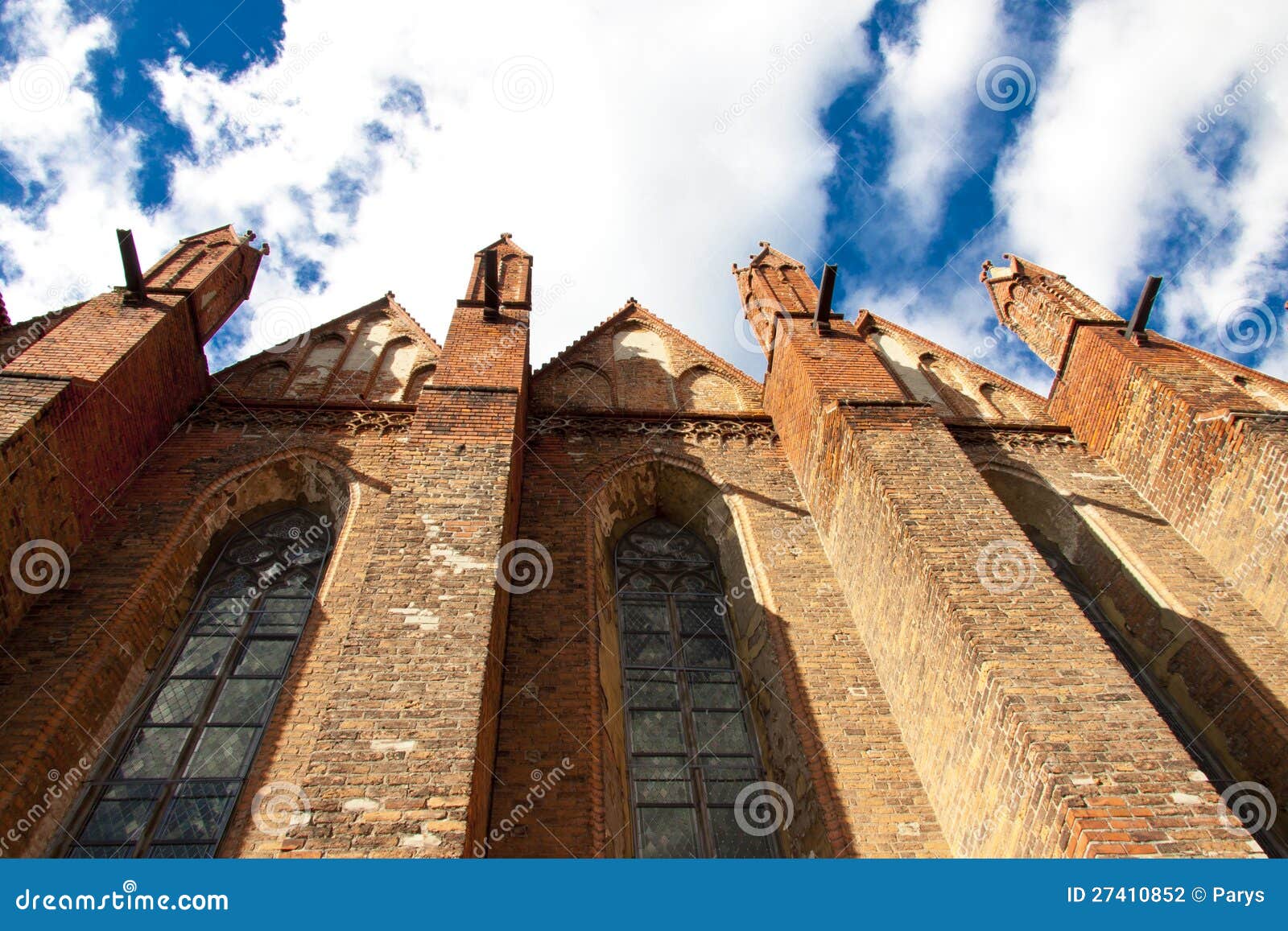 Wall of Old Church in Chelmno - Poland. Stock Photo - Image of arch ...
