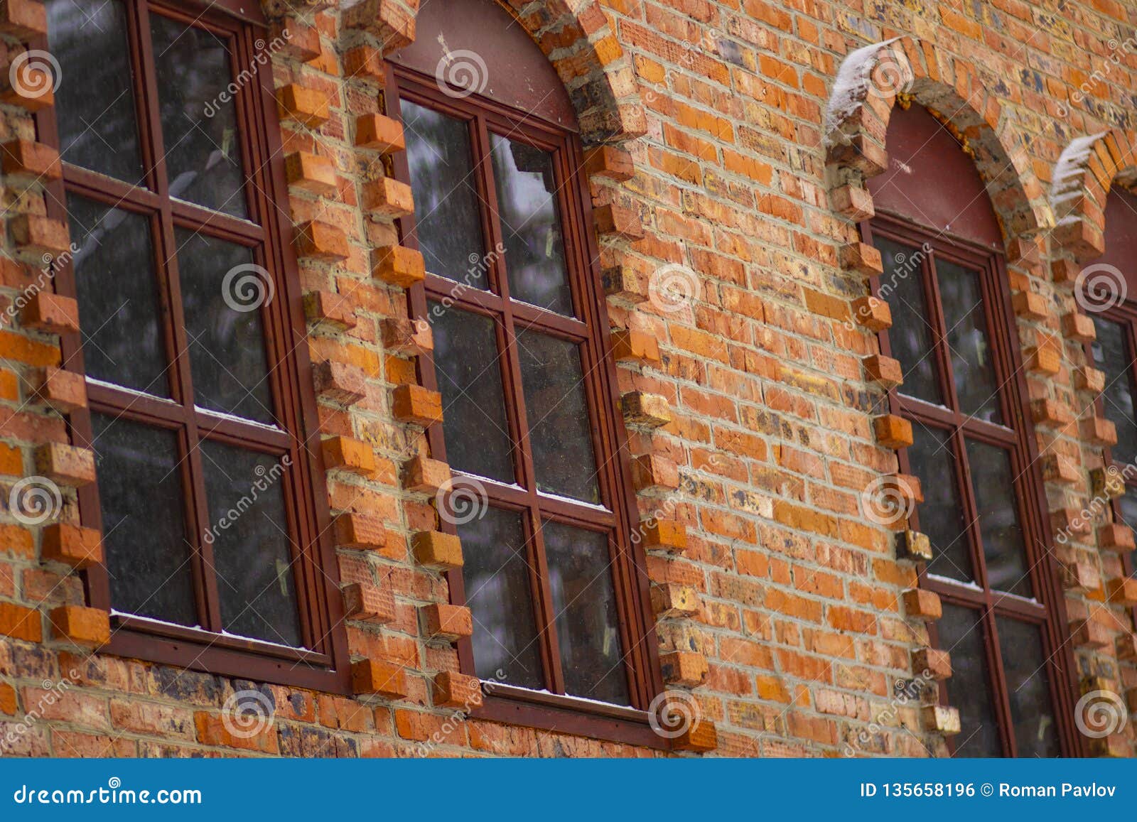 The Wall of the Old Red Brick House Stock Photo - Image of brick, house ...