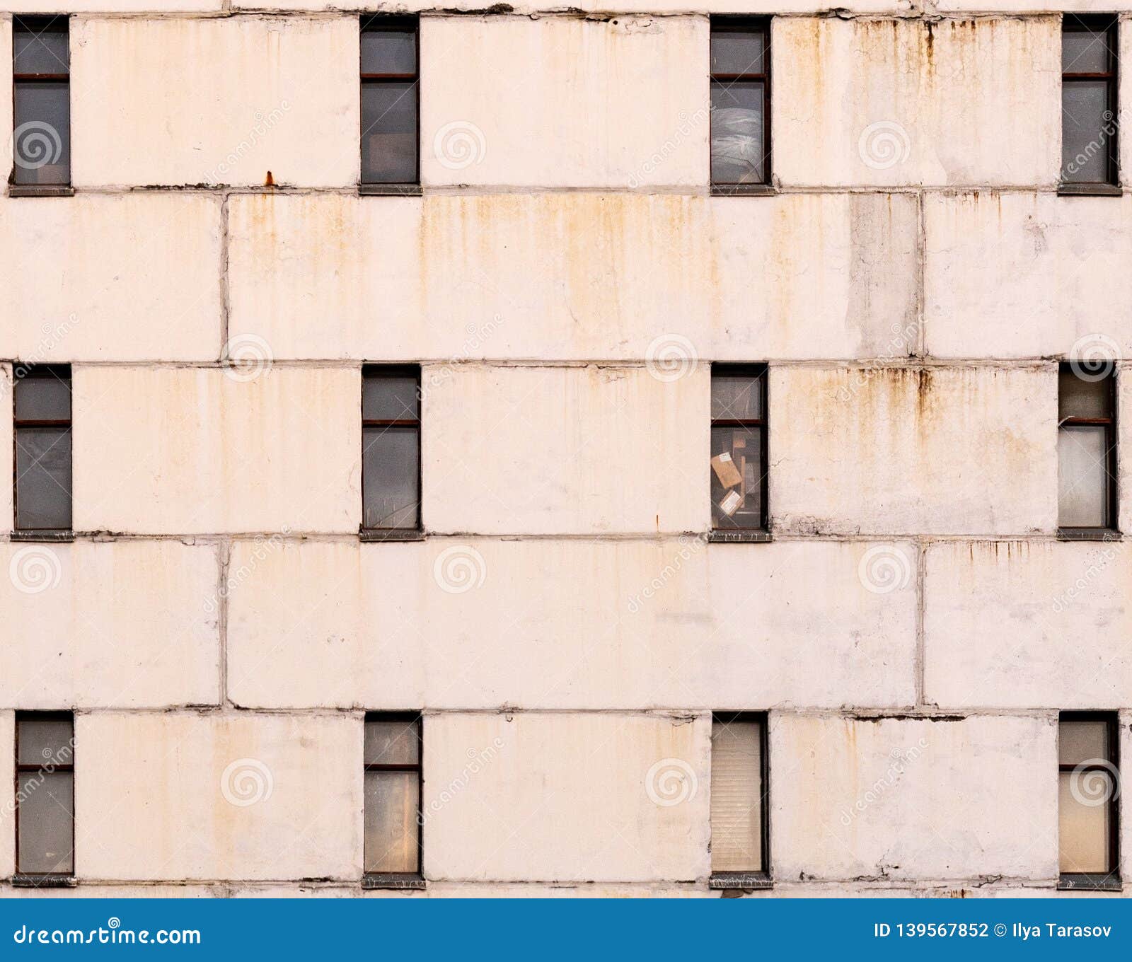 The Wall of an Old Industrial Building. Industrial Background Stock ...