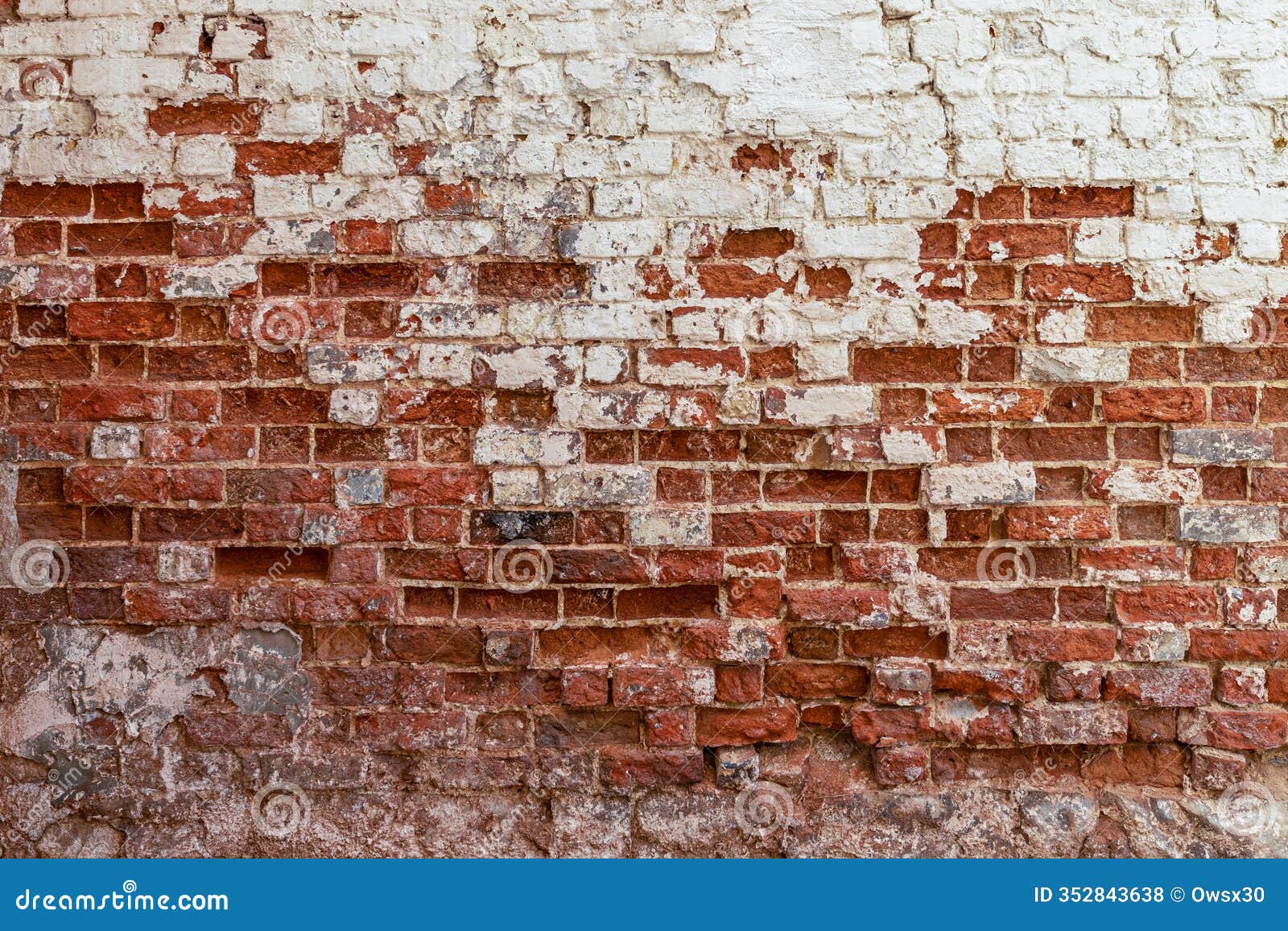 The Wall of an Old Red Brick Building, Texture Pattern. Background for ...