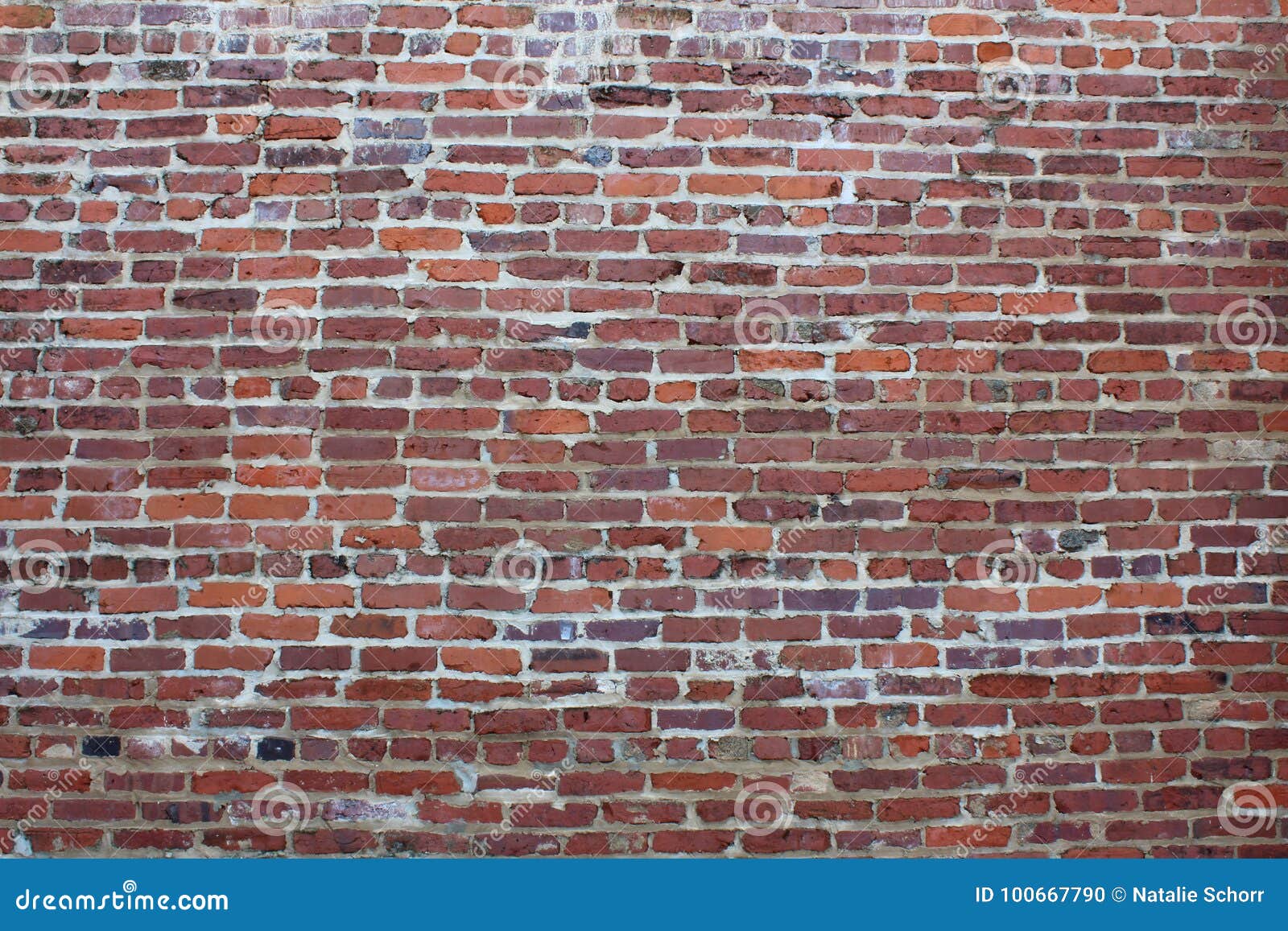 Wall of Old Red Brick and Mortar Stock Photo - Image of white, space ...