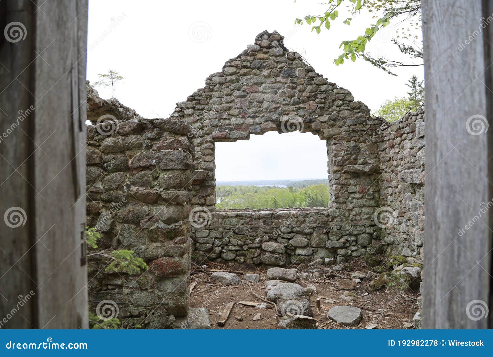 Ruins. Old Abandoned Ruined Farm. Devastation. Ruins And Remains Of An ...