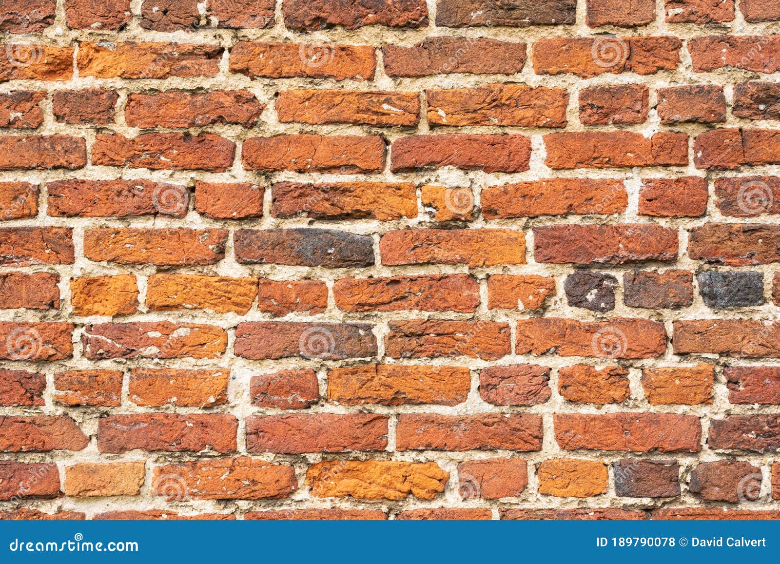Wall with Old Worn Vintage Bricks Stock Photo - Image of wallpaper ...