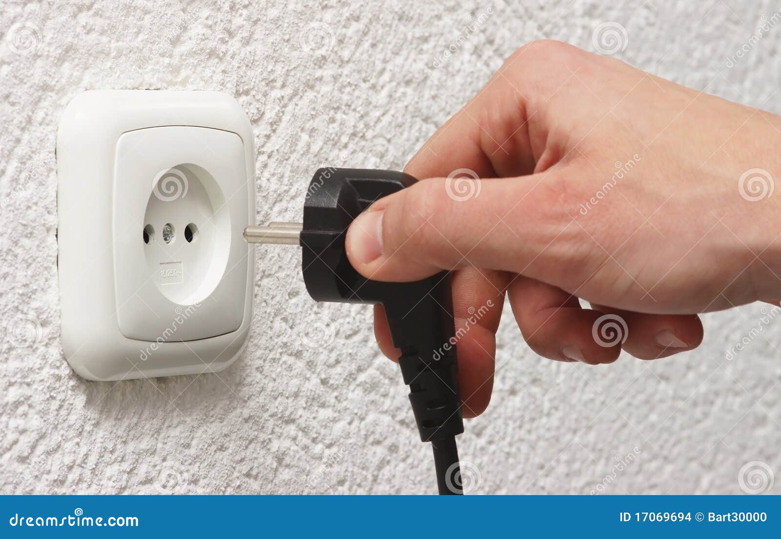 Wall oulet stock photo. Image of cable, household, wall - 17069694