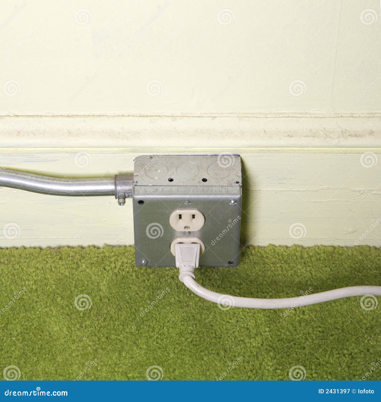 Wall outlet socket. stock image. Image of indoors, 070117g0531 - 2431397