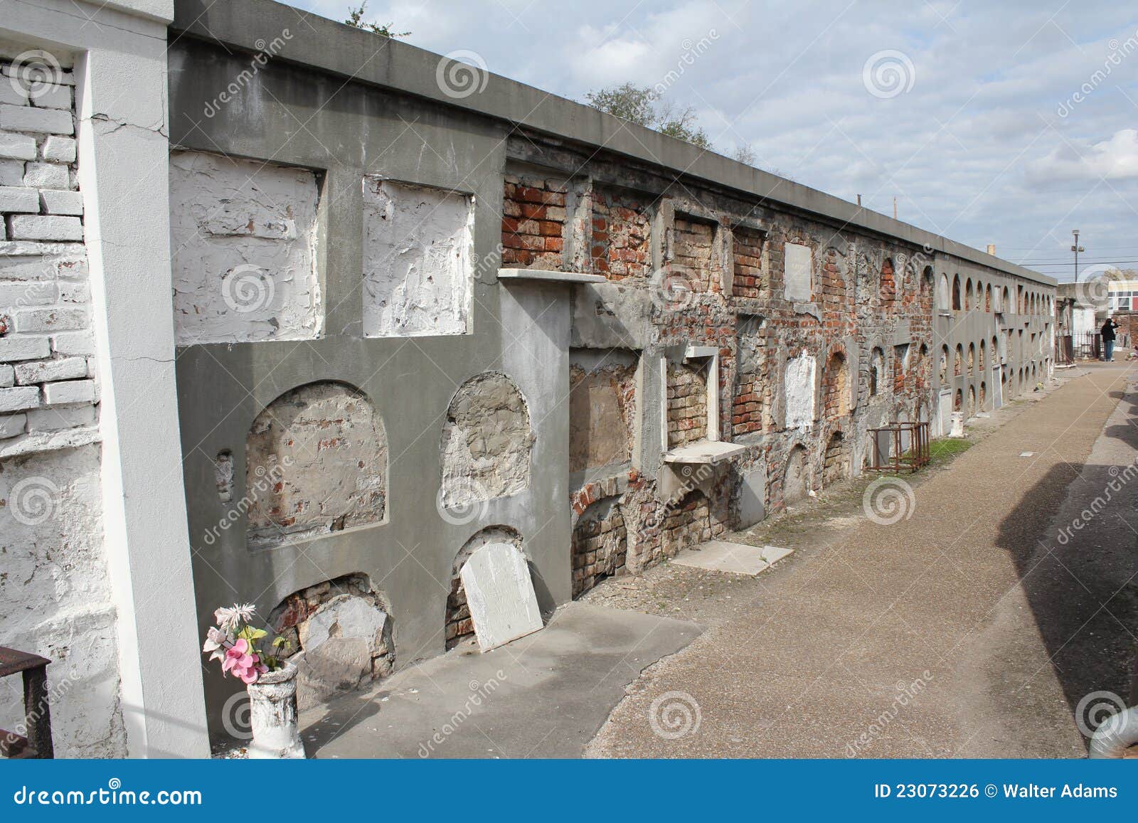 A Wall of Oven Crypts in a New Orleans Cemetery Stock Photo - Image of ...
