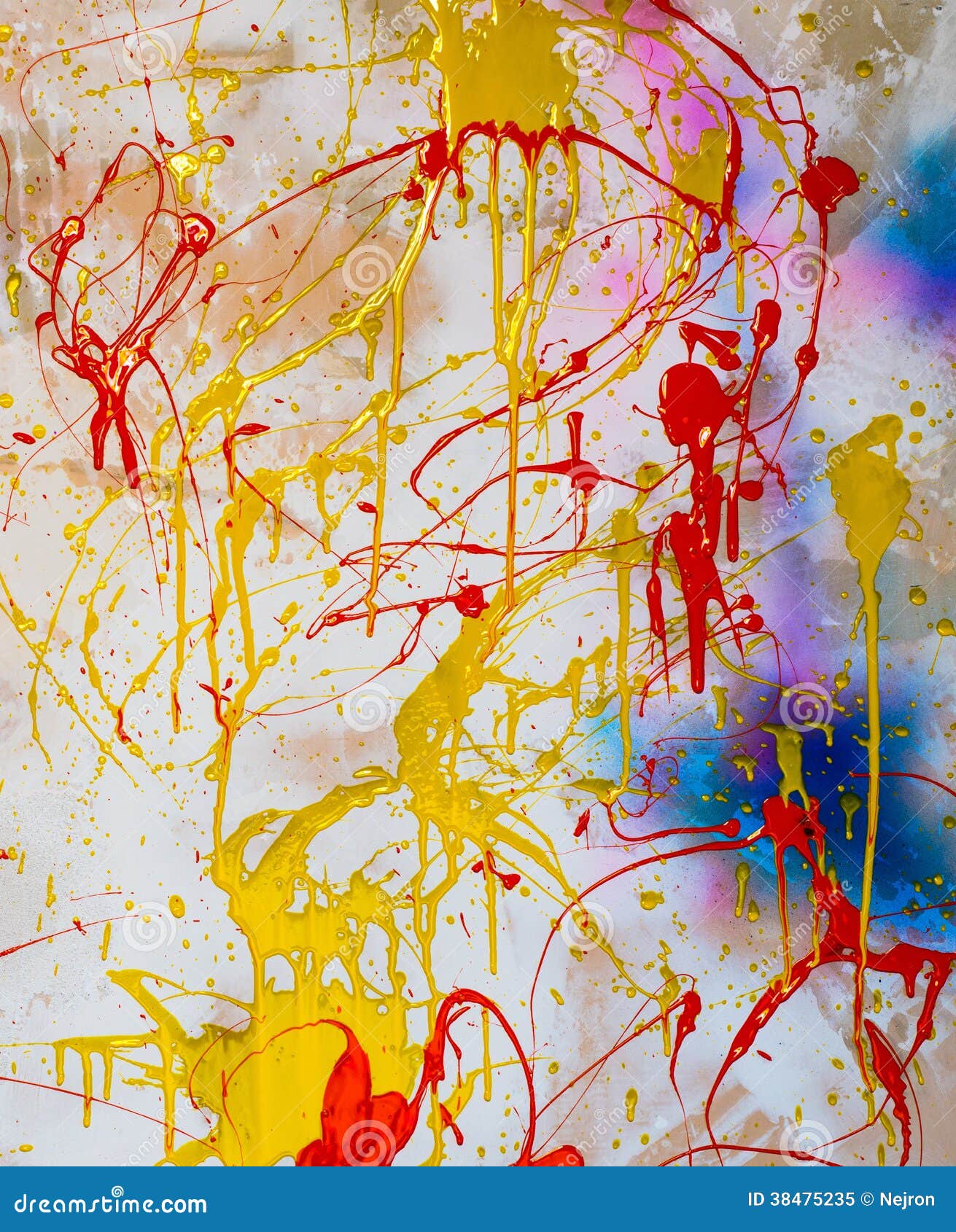 Wall with paint splashes stock image. Image of surface - 38475235
