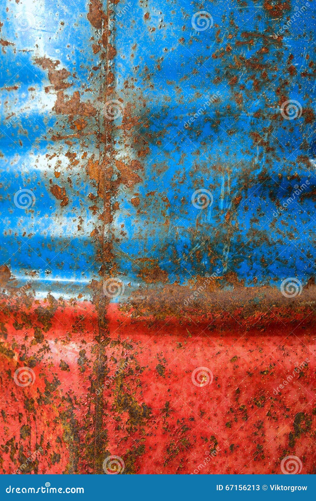 Wall Painted Metal Barrels with Rust Stock Image - Image of industry ...