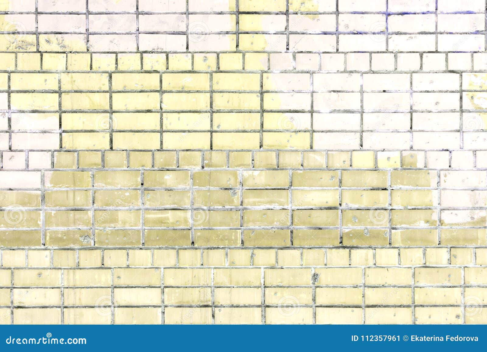 Wall of Pale Yellow Brick. Background of Smooth Masonry. Texture. Stock ...