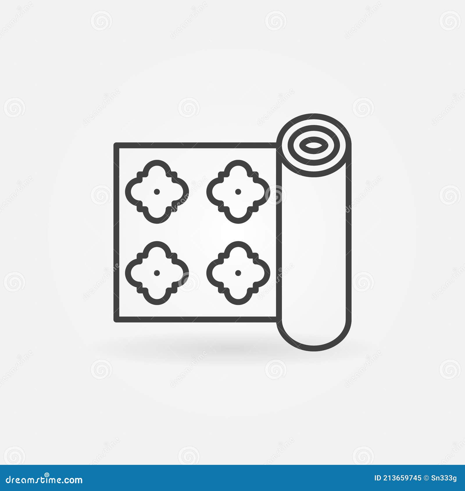 Egg Roll Linear Icon. Modern Outline Egg Roll Logo Concept On Wh Vector ...